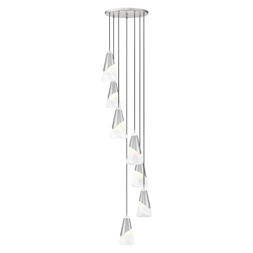 Z-Lite Aimie 7-Light Pendant — Brushed Nickel | theLightShop